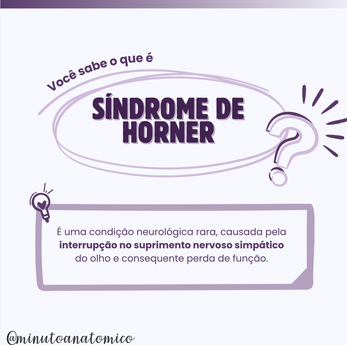 Minuto Anatomoclínico #88: Síndrome de Horner – Anatomia & Fisioterapia